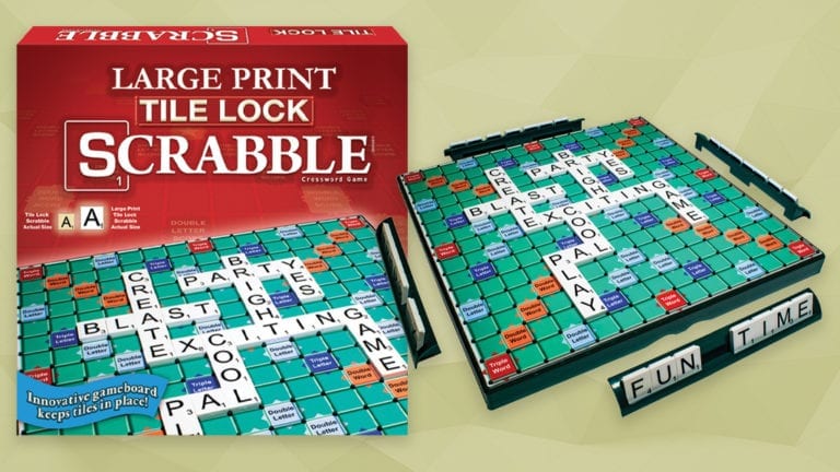 You Won't Let the Game Slip Away with Large Print Tile Lock Scrabble ...