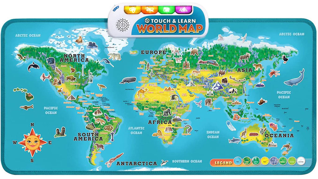 LEAPFROG TOUCH AND LEARN WORLD MAP | The Toy Insider