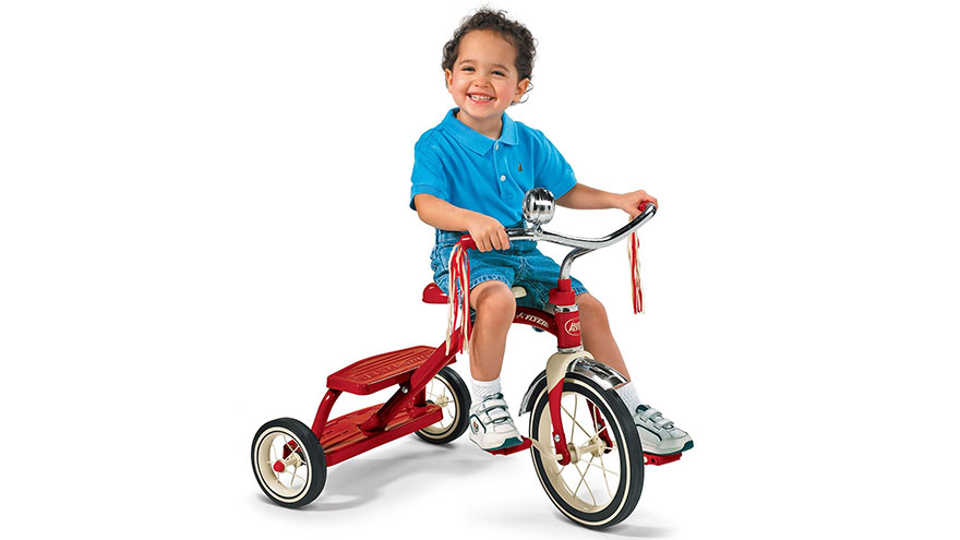 CLASSIC RED DUAL DECK TRICYCLE | The Toy Insider