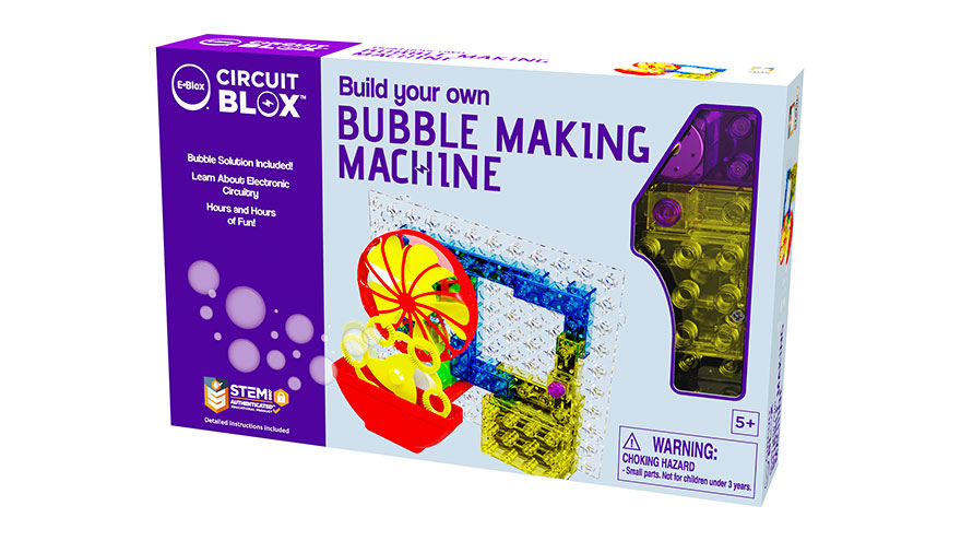 CIRCUIT BLOX BUILD YOUR OWN BUBBLE MAKING MACHINE | The Toy Insider