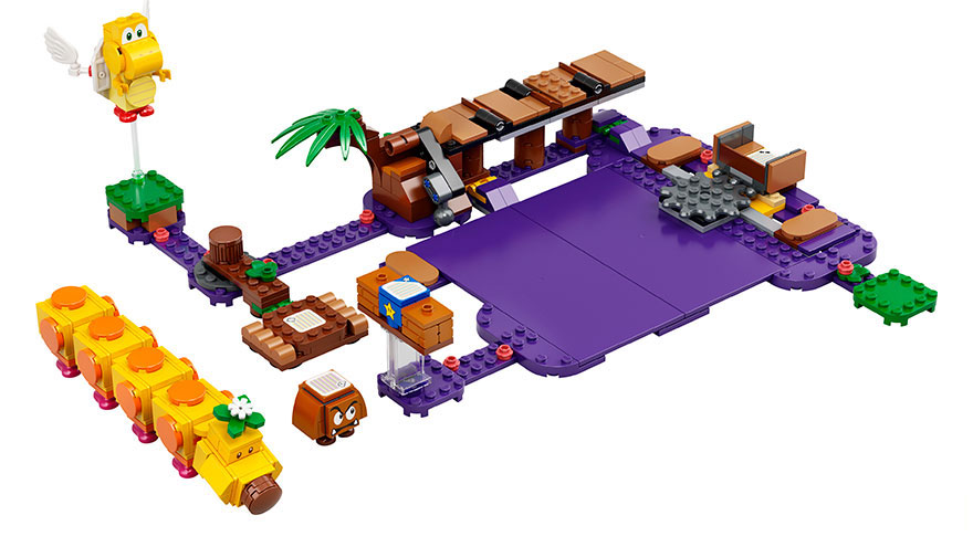 LEGO SUPER MARIO: WIGGLER'S POISON SWAMP EXPANSION SET - The Toy Insider
