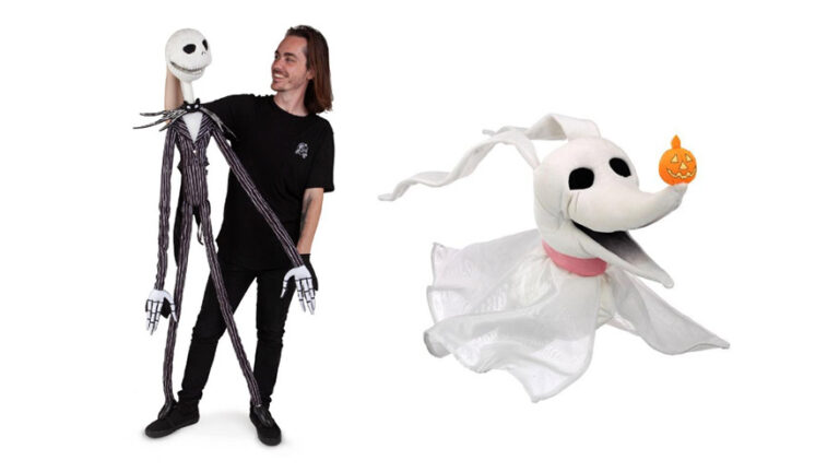 NIGHTMARE BEFORE CHRISTMAS JACK SKELLINGTON & ZERO PUPPETS | The Toy ...
