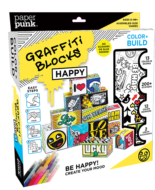 PAPER PUNK COLOR + BUILD GRAFFITI BLOCKS | The Toy Insider