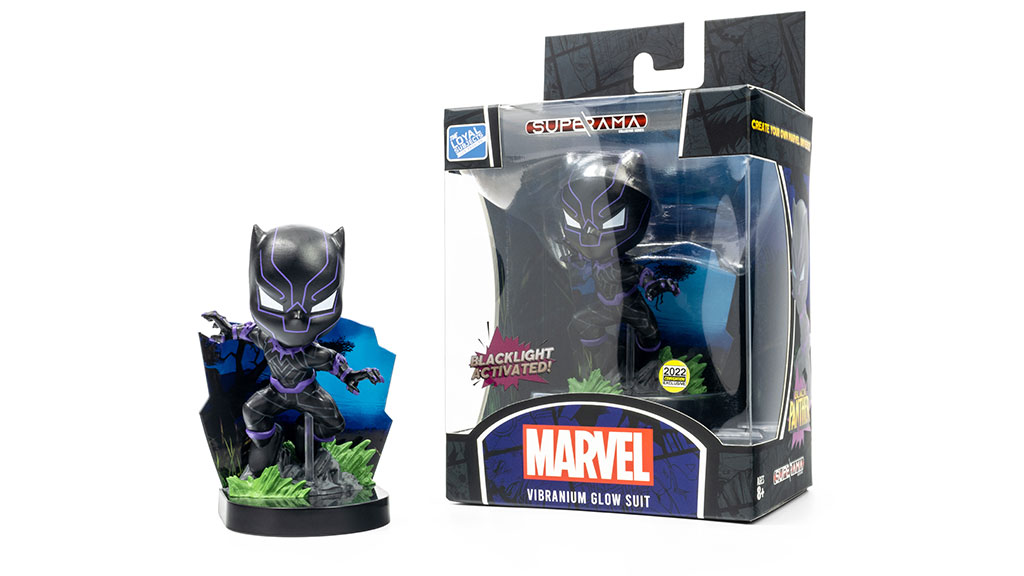 MARVEL BLACK PANTHER VIBRANIUM GLOW SUIT | The Toy Insider