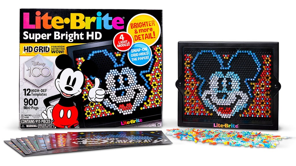LITE-BRITE SUPER BRIGHT HD DISNEY100 | The Toy Insider