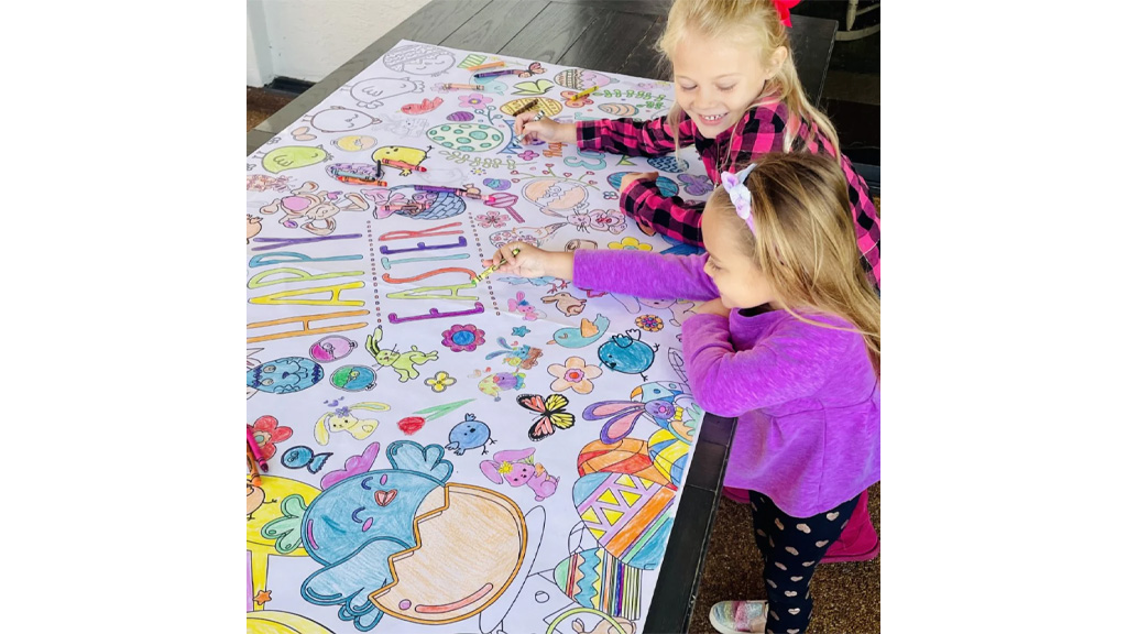 EASTER COLORING TABLECLOTH | The Toy Insider