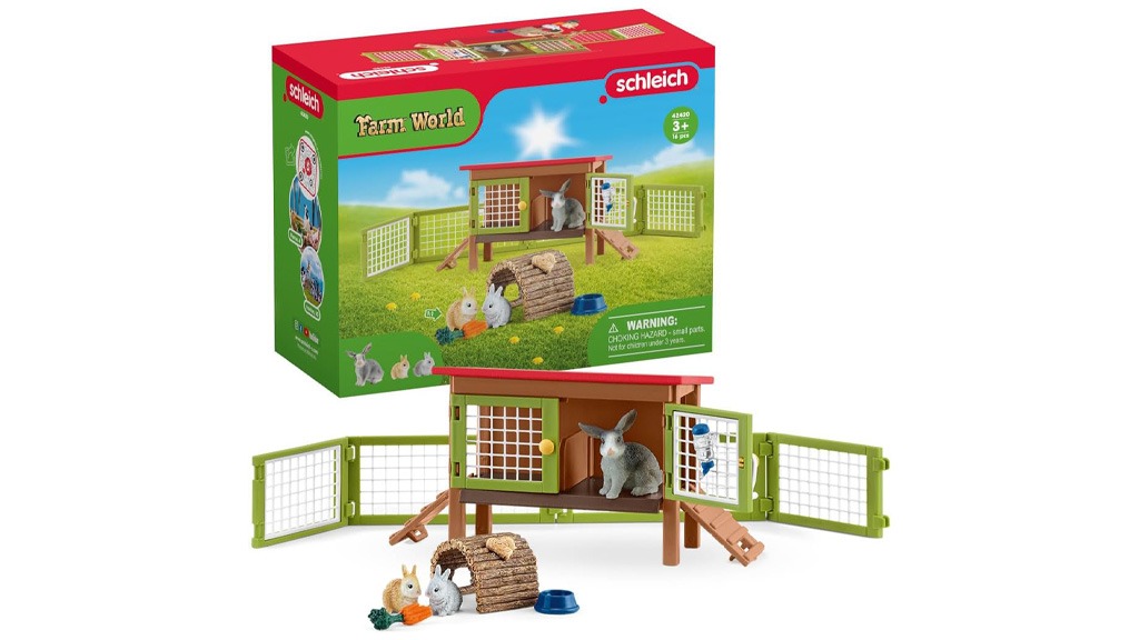 FARM WORLD 8 PIECE RABBIT HUTCH SET | The Toy Insider