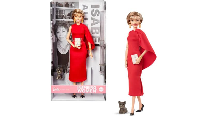 BARBIE SIGNATURE INSPIRING WOMEN ISABEL ALLENDE COLLECTIBLE DOLL IN RED ...