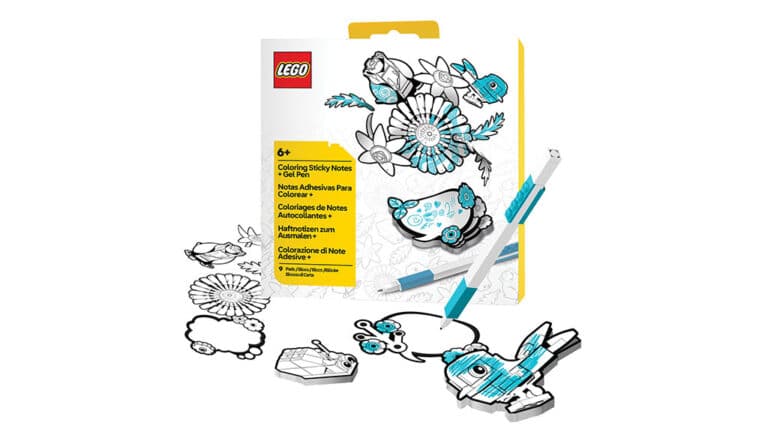 LEGO COLORING STICKY NOTES + GEL PEN BOTANICALS | The Toy Insider
