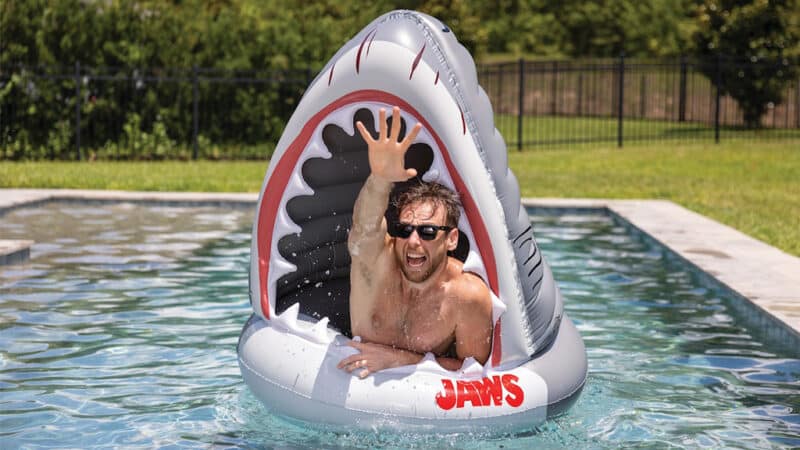 JAWS 50TH ANNIVERSARY DELUXE POOL FLOAT | The Toy Insider