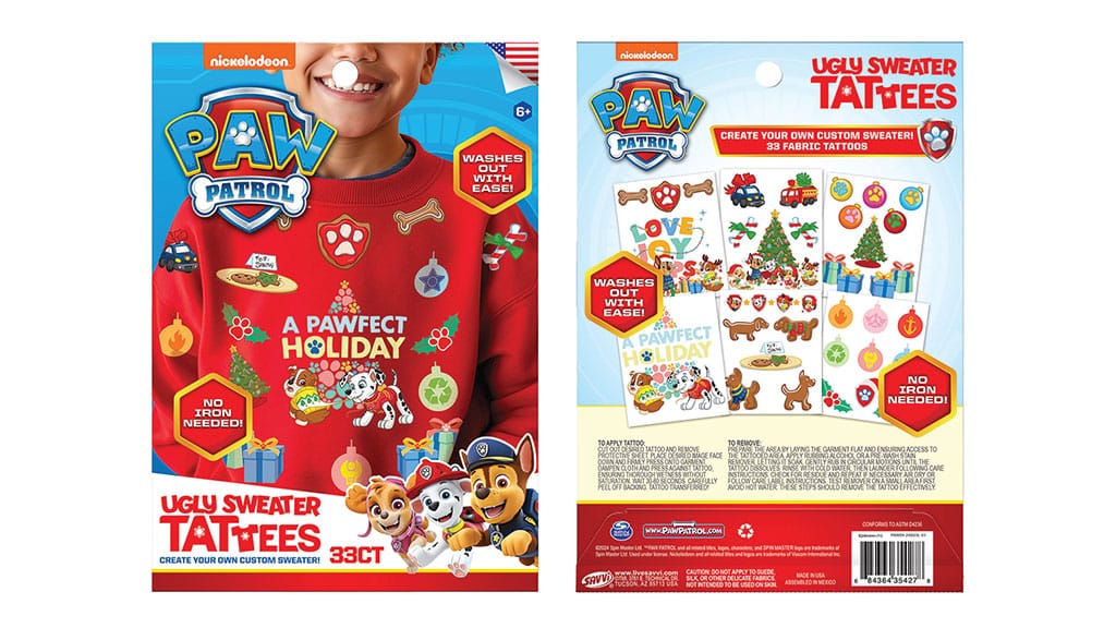 PAW PATROL UGLY SWEATER TATTEES | The Toy Insider