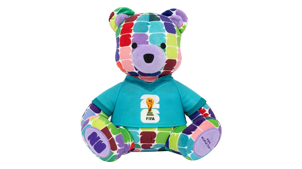 FIFA WORLD CUP 2026 10-INCH COLORFUL BEAR PLUSH | The Toy Insider