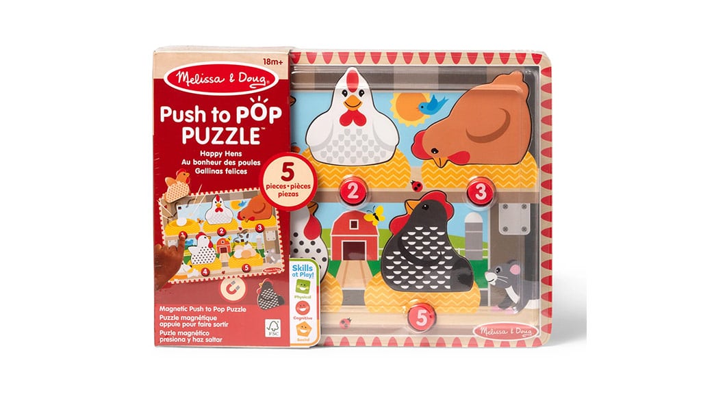 HAPPY HENS PUSH TO POP PUZZLE | The Toy Insider