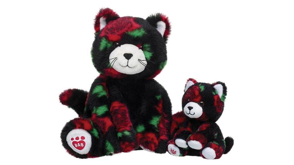 RED ROSE KITTY STUFFED ANIMAL WITH BUILD-A-BEAR MINI BEAN | The Toy Insider