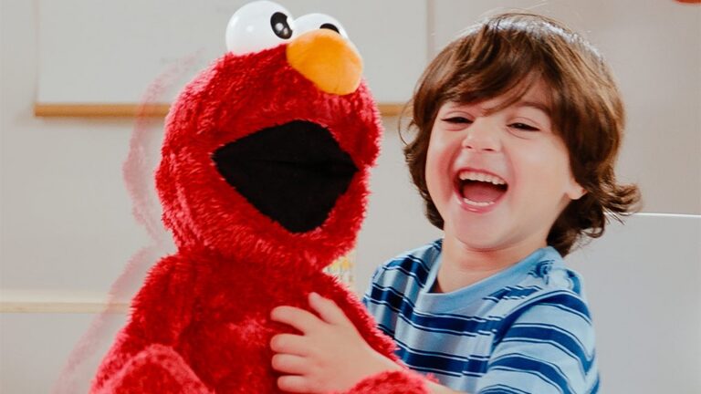 Get Your Giggles Out with Just Play's New Tickle Me Elmo Giggle Max ...
