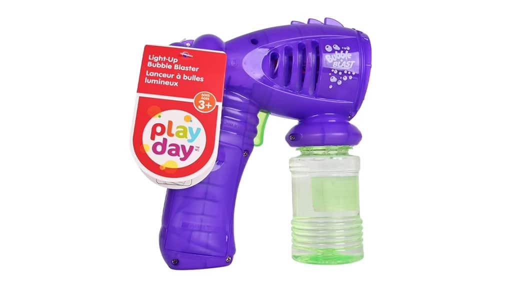 PLAY DAY PURPLE LIGHT-UP BUBBLE BLASTER | The Toy Insider